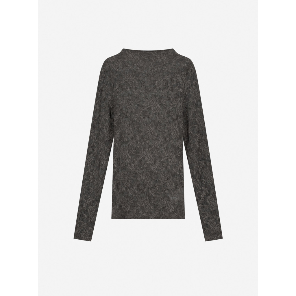 Nous Sommes Labels Libbie Mesh Top Grey - Tokoloco